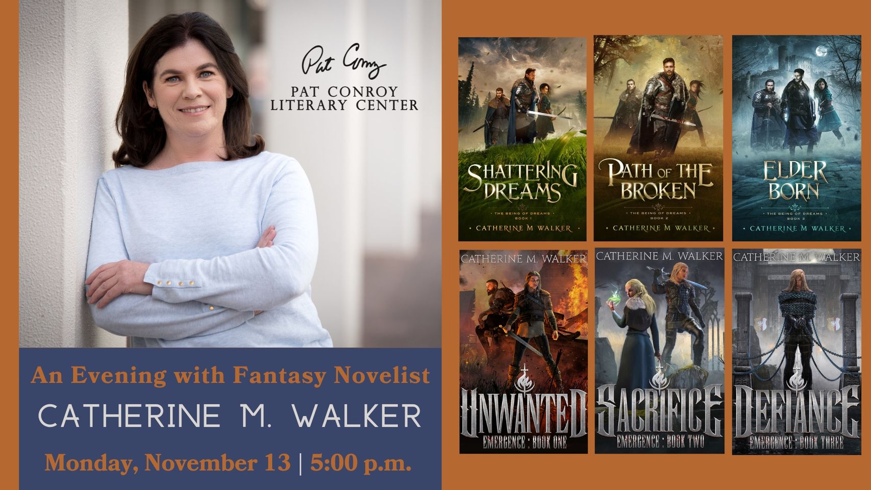 Beaufort ~ An Evening with Fantasy Novelist Catherine M. Walker - South ...